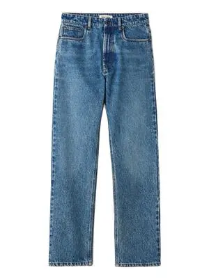 Miu Miu Five-pocket Stonewashed Denim Jeans - Navy