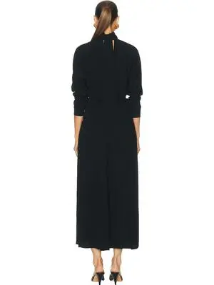 TOTEME Slouch Waist Scarf Dress - Black