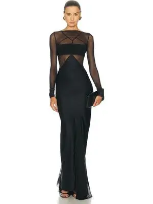 Rick Owens Combo Gown - Black