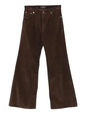 HAIKURE Clara Velvet Trousers - Brown