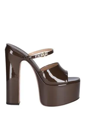 VALENTINO Valentino Garavani Logo Platform High-Heeled Sandals