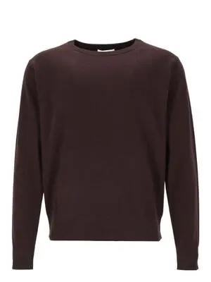 Dries Van Noten Long-sleeved Crew-neck Shirt Brown
