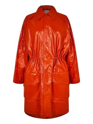 BOTTEGA VENETA BOTTEGA VENETA Shiny Finish Leather Parka