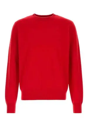 ENTIRE STUDIOS Regular-fit Knitted Crew-neck Sweater - Red
