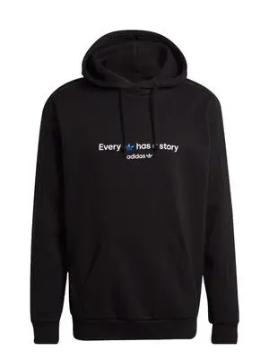 ADIDAS ORIGINALS Hooded Sweatshirt With Logo - Black