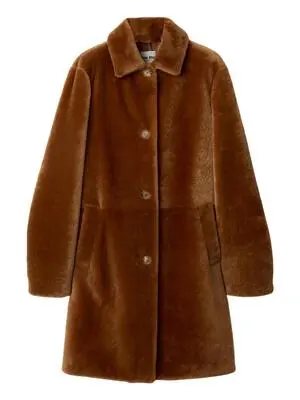 Miu Miu Shearling Coat - Sesame