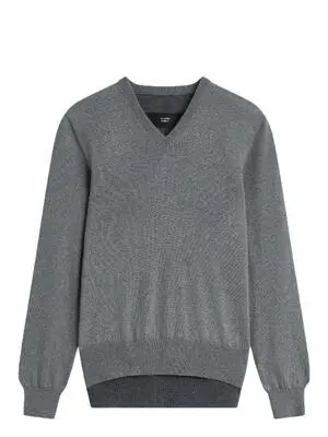 Phoebe Philo Wool V-neck Sweater - Light Gray
