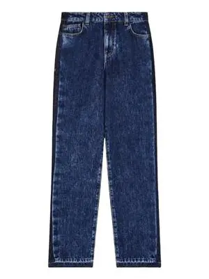 EMPORIO ARMANI Emporio Armani J3h Regular-Fit Jeans In Marbled Denim With Side Band