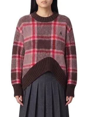 Attico The Attico Plaid Sweater Coffee