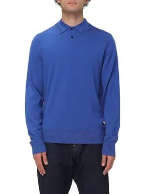 Paul Smith Paul Smith Long Sleeve Polo Sweater Cobalt