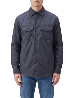 Aspesi Nylon Shirt Jacket With Thermore® Padding - Navy