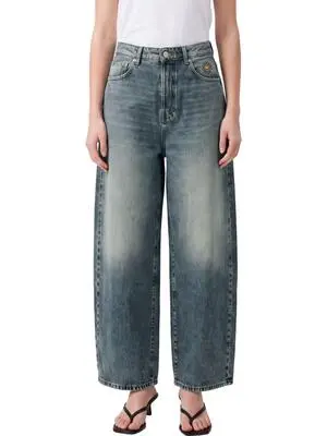 HTC LOS ANGELES Mid-rise Wide-leg Jeans - Denim