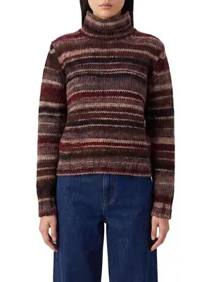 KANGRA Kangra Striped Sweater Brown