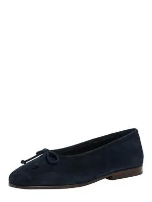 LOEFFLER RANDALL Noelle Suede Flats - Navy