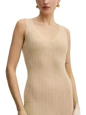 MORGAN Morgan Cable-Knit Midi Dress And Sweater Set