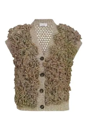 Brunello Cucinelli Opera Knit Vest - Neutrals