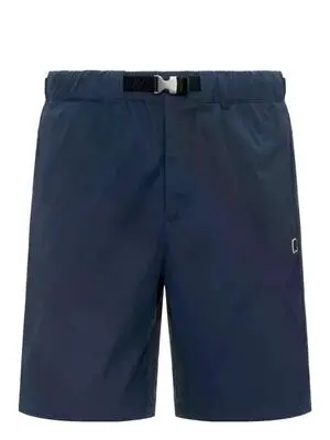 K-WAY Bourrier Logo Patch Shorts - Blue