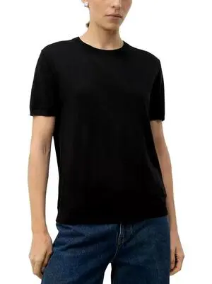 Hugo Short-sleeve Crew-neck Sweater - Black