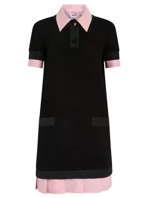 Moschino Bouclé Wool Dress Black