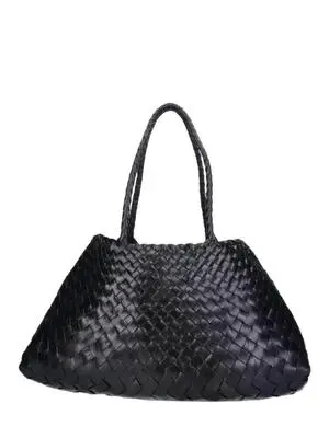 Dragon Diffusion DRAGON DIFFUSION Santa Croce Woven Leather Tote Bag Black