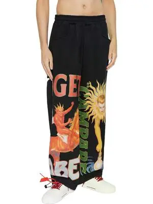 PDF Graphic-print Track Pants - Black