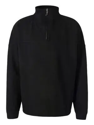 Jacquemus Logo-patch Half-zip Sweater - Black