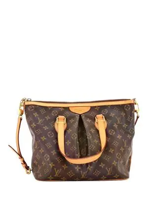 LOUIS VUITTON Palermo Pm Monogram Canvas Tote Bag - Brown