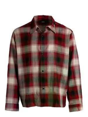 AMIRI Check-pattern Logo-print Shirt