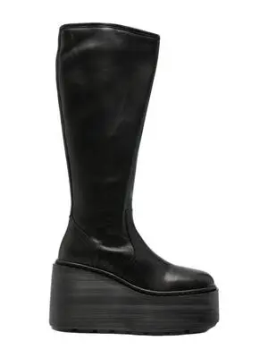VIC MATIE VIC MATIE Xavier Platform Wedge Boots Black