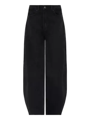 ROTATE BY BIRGER CHRISTENSEN Barrel-leg Jeans - Black