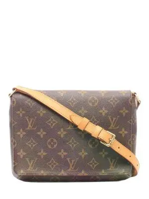 LOUIS VUITTON Monogram Musette Tango Shoulder Bag - Brown