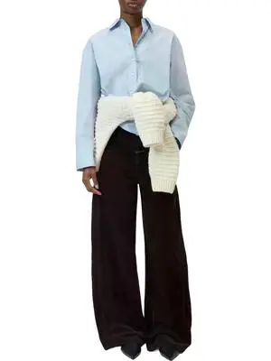 Closed Corduroy Straight-leg Trousers - Brown