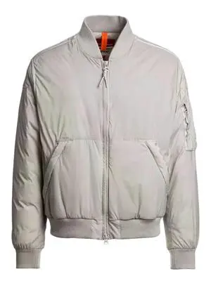 PARAJUMPERS Nordegg Logo-patch Bomber Jacket - Grey
