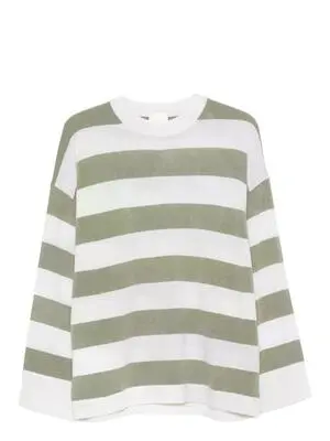 ALLUDE ALLUDE Horizontal Stripe Sweater