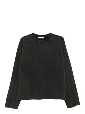 ENTIRE STUDIOS Faded Effect Long Sleeve T-shirt - Black