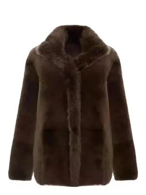 BIGARDINI BIGARDINI Amira Shearling-Trim Reversible Jacket