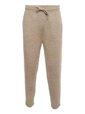 Loro Piana Feriolo Knitted Track Pants - Neutrals