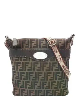 Fendi Selleria Zucca Shoulder Bag - Brown