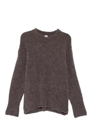 PRIVATE 0204 Bouclé Crew-neck Sweater - Brown