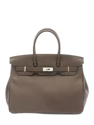 Hermès 35 Birkin Togo Leather Tote Bag - Brown