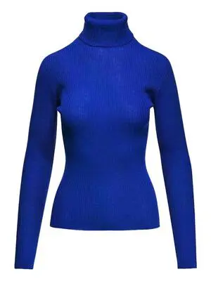 Essentiel Antwerp Ribbed Turtleneck T-shirt - Blue