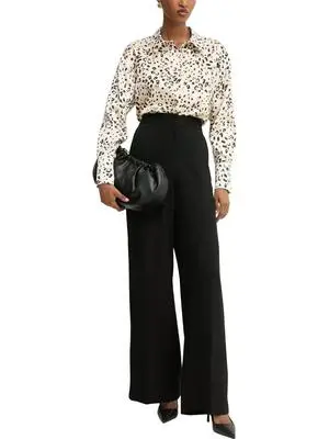 MORGAN Leopard Print Button-down Shirt - Neutrals