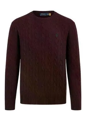 Polo Ralph Lauren Cable-knit Wool-cashmere Jumper - Red