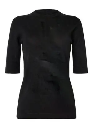 Wolford Knitted Mock-neck T-shirt - Black