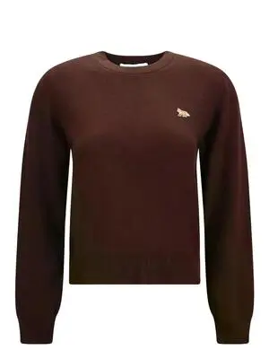 Maison Kitsuné Baby Fox Merino Sweater - Brown
