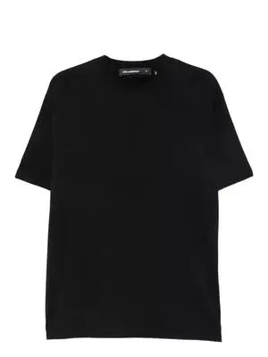 Karl Lagerfeld Logo-print Crew-neck T-shirt - Black