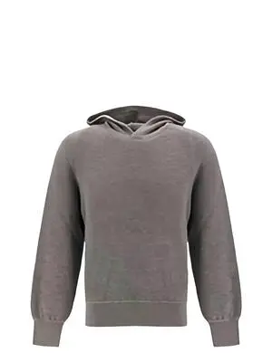 PIACENZA CASHMERE 1733 Wool Hoodie - Grey
