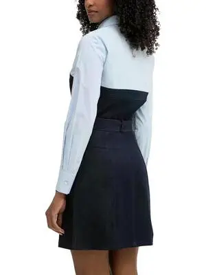 MORGAN Layered-effect Mini Dress - Blue