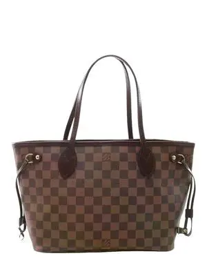 LOUIS VUITTON Damier Ebene Neverfull Pm Tote Bag - Brown
