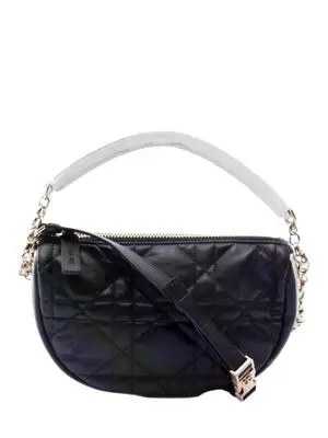 Dior Leather Cannage Quilted Shoulder Bag - Black